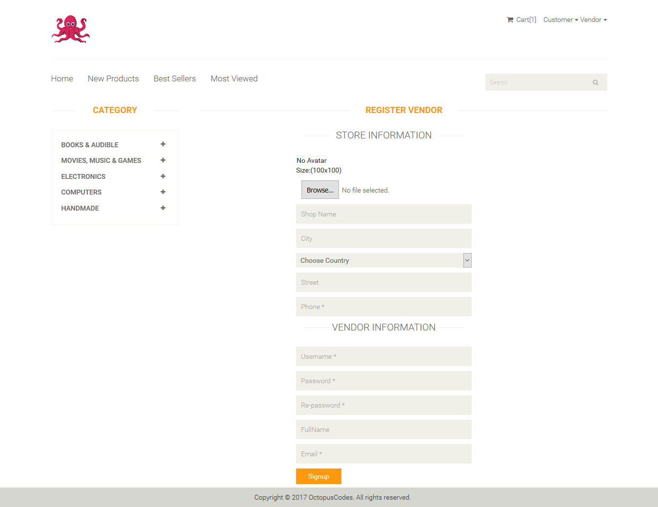 Octopuscodes Ecommerce Multi Vendor Shopping Cart By Octopuscodes